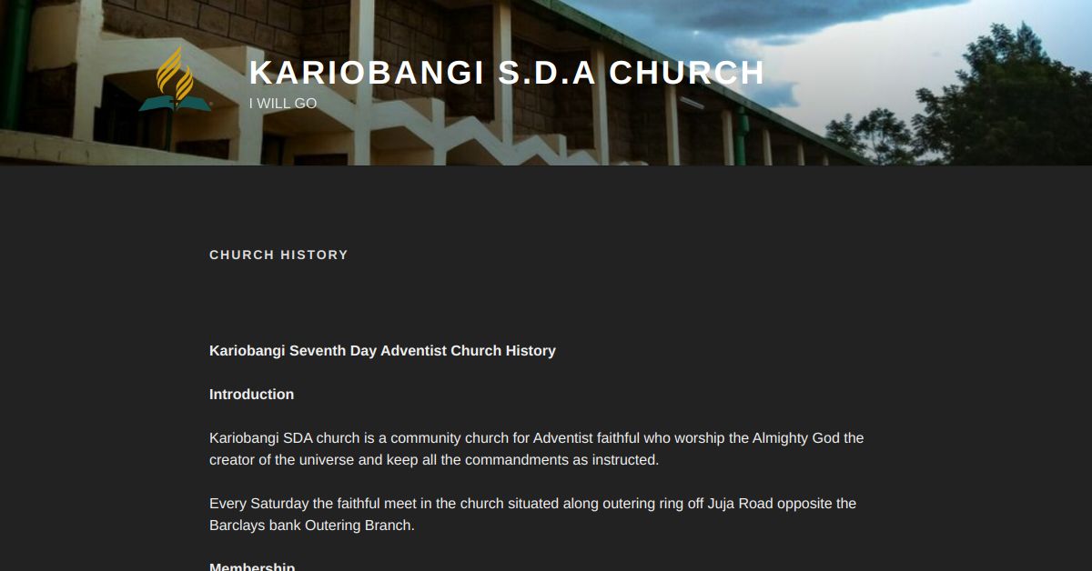 Church History – Kariobangi S.D.A Church
